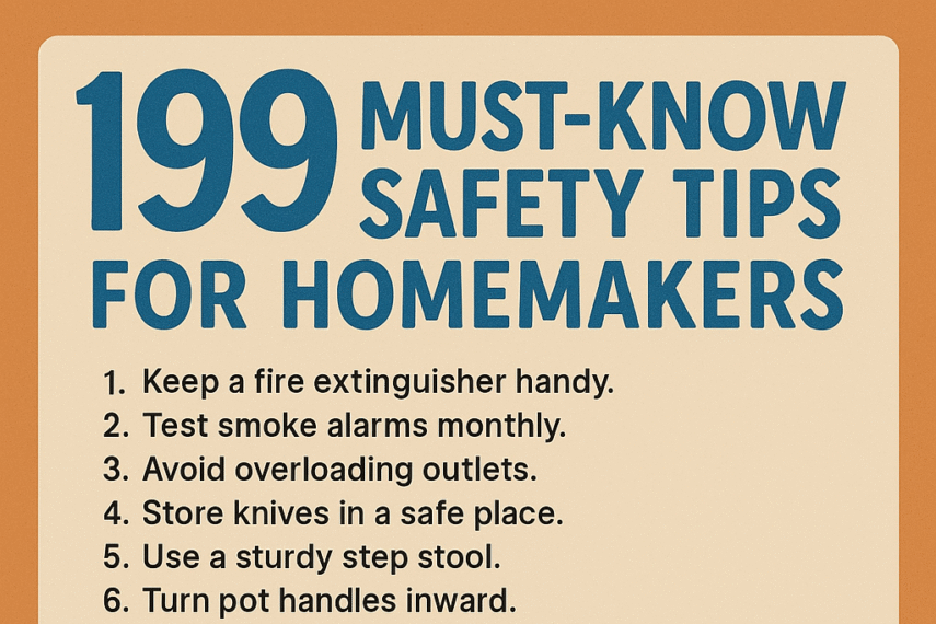 199 Must-Know Safety Tips for Homemakers: Protect Your Home and Loved ...