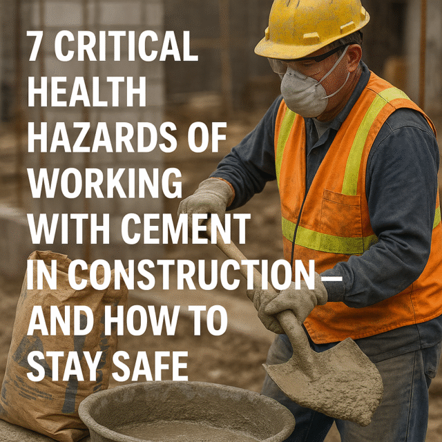 7 Critical Health Hazards of Working With Cement in Construction – And How to Stay Safe - OHSE