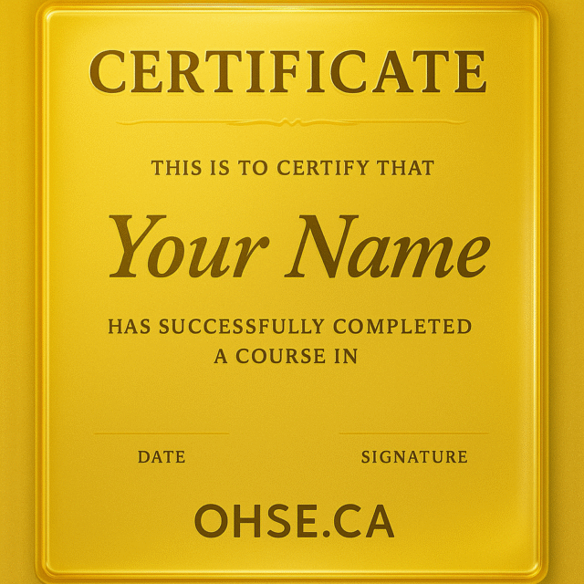 Objectives of Occupational Health, Safety, and Environment (OHSE) - OHSE