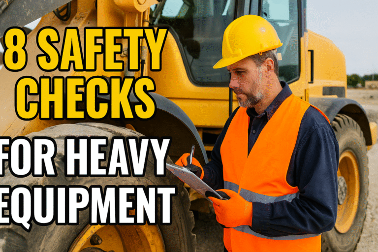 8 Safety Checks for Heavy Equipment Operators – OHSE