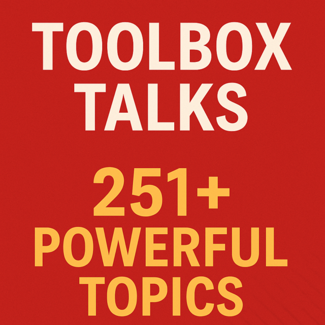 Toolbox Talks – 251+ Powerful Topics to Ignite Workplace Safety – OHSE