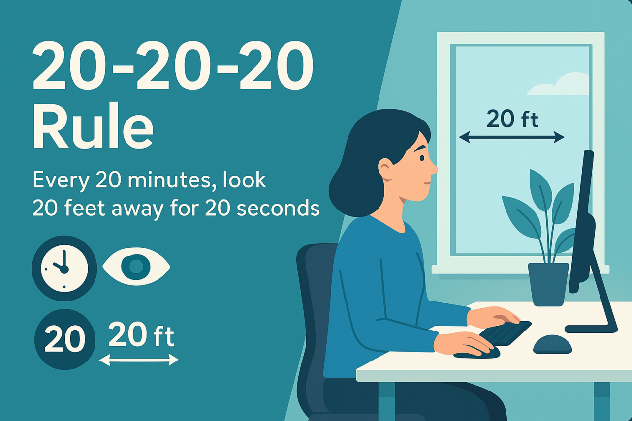 20-20-20 Rule: Essential Eye-Relief Strategy for Screen Workers - OHSE