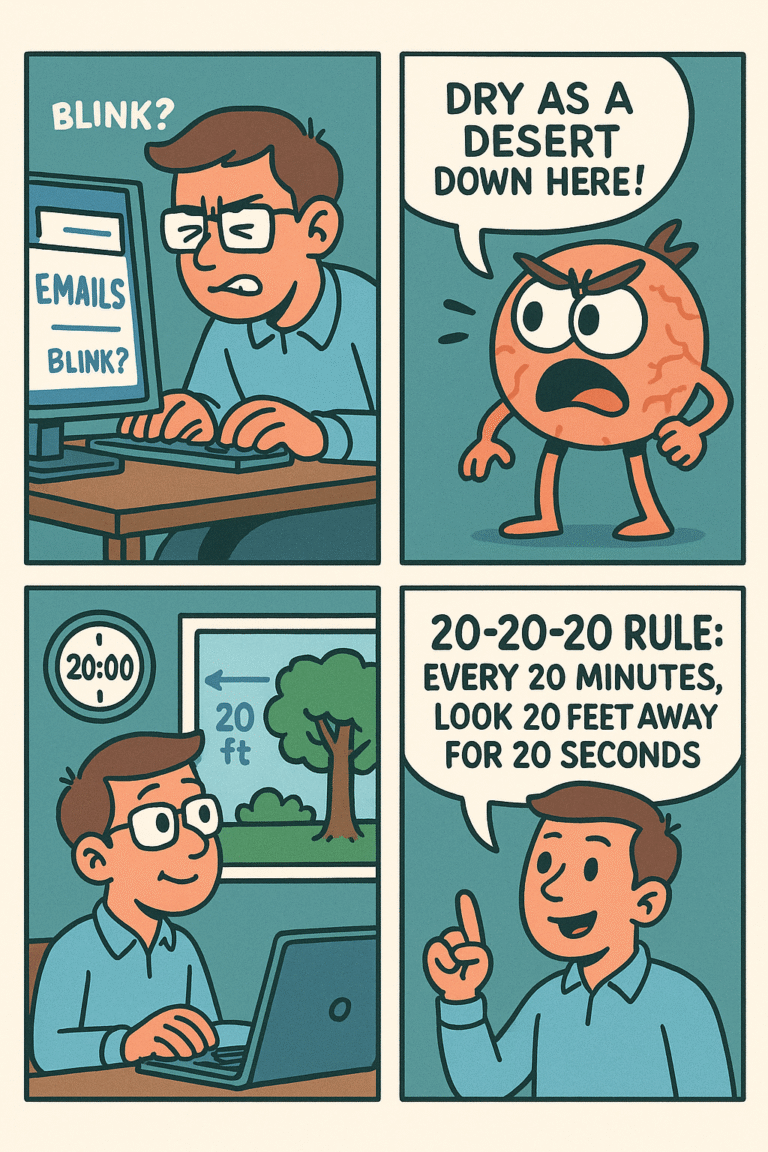 20-20-20 Rule: Essential Eye-Relief Strategy for Screen Workers - OHSE