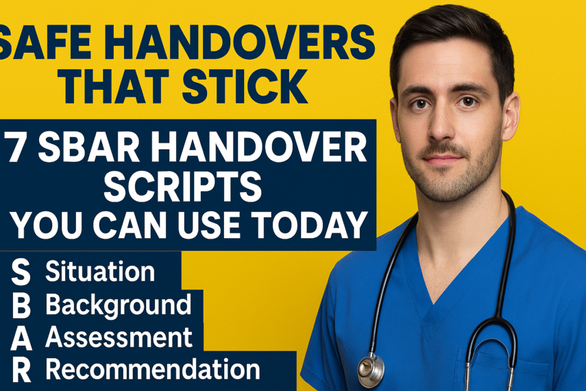 Safe Handovers That Stick: 7 SBAR Handover Scripts You Can Use Today – OHSE